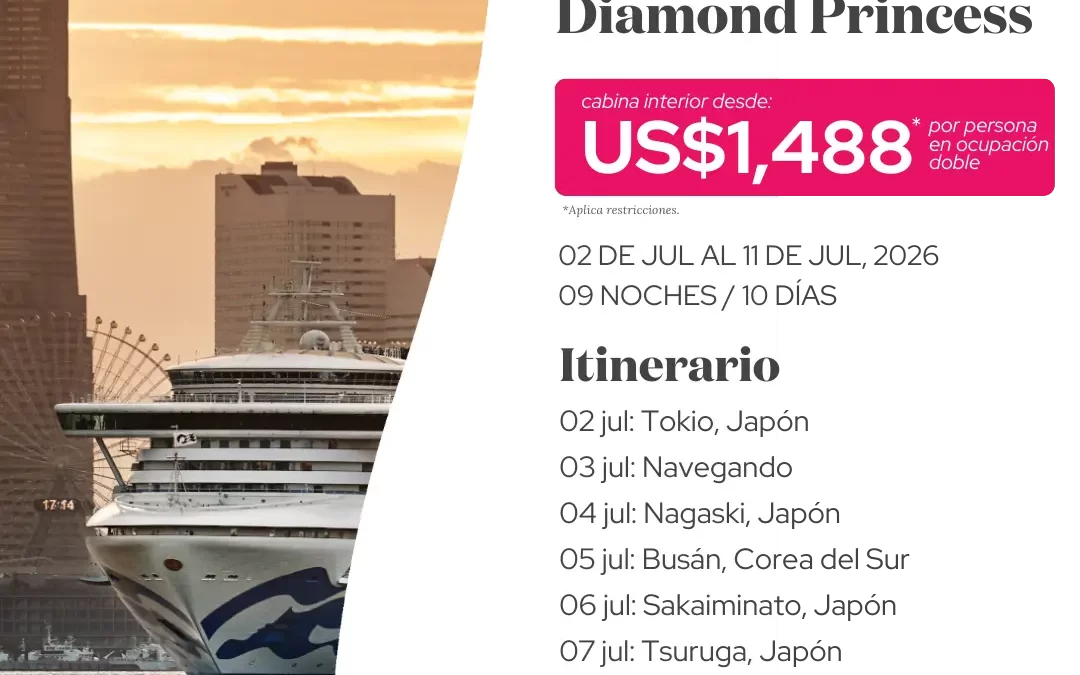Diam Jap | Cruceros Princess, Líderes en Cruceros.